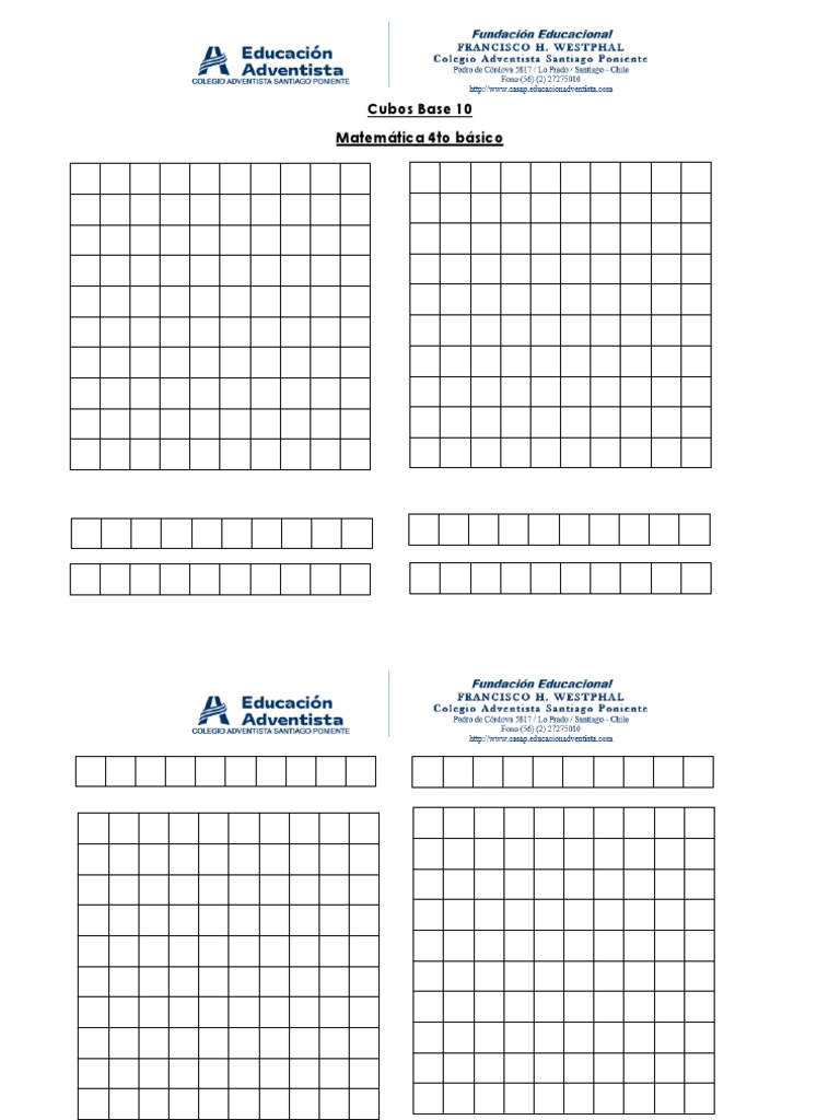 Cubos Base 10 | PDF