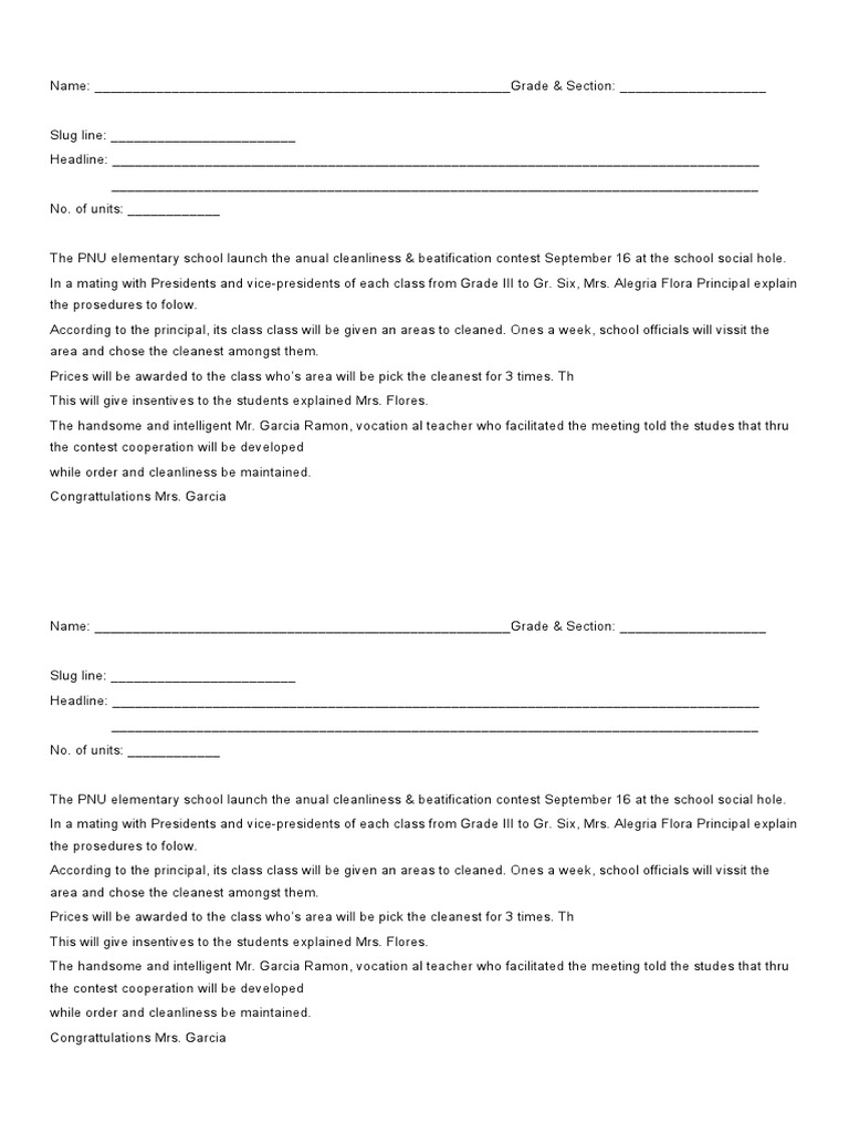 Copyreading English | PDF | Computers