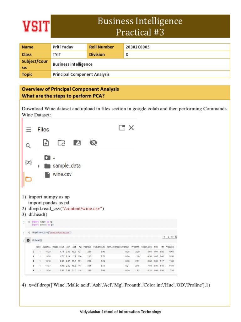 BI Worksheet - Practical-3 PDF | PDF