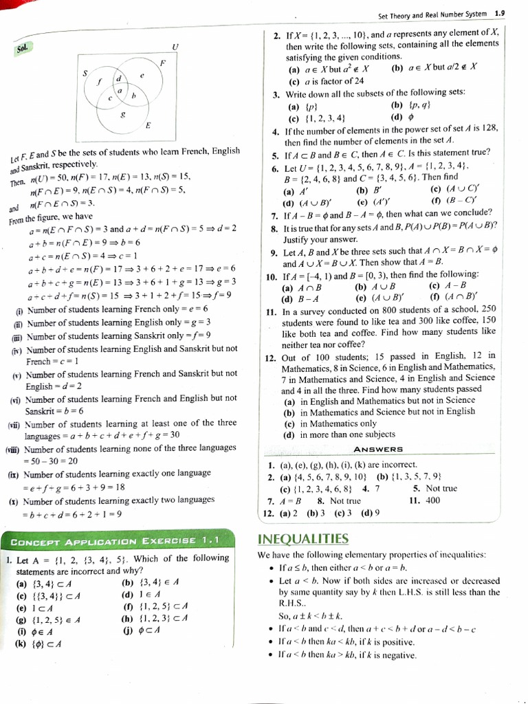 Linear Inequations Maths PDF | PDF