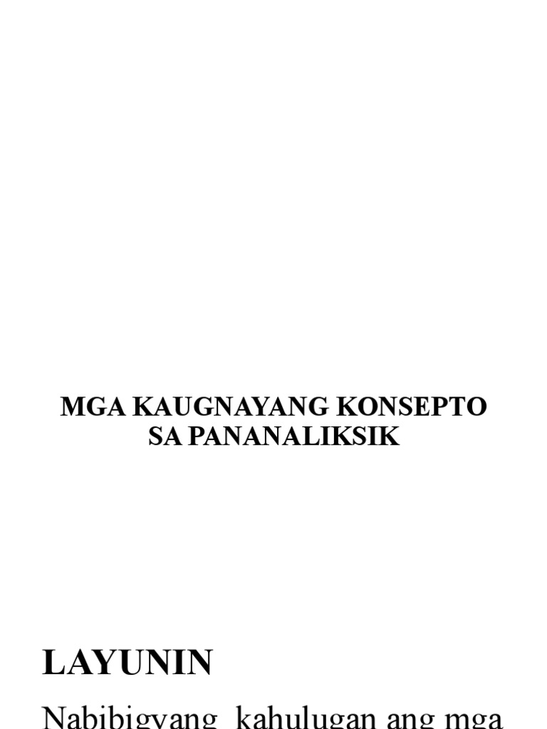 Kaugnayang Konsepto Sa Pananaliksik Pdf
