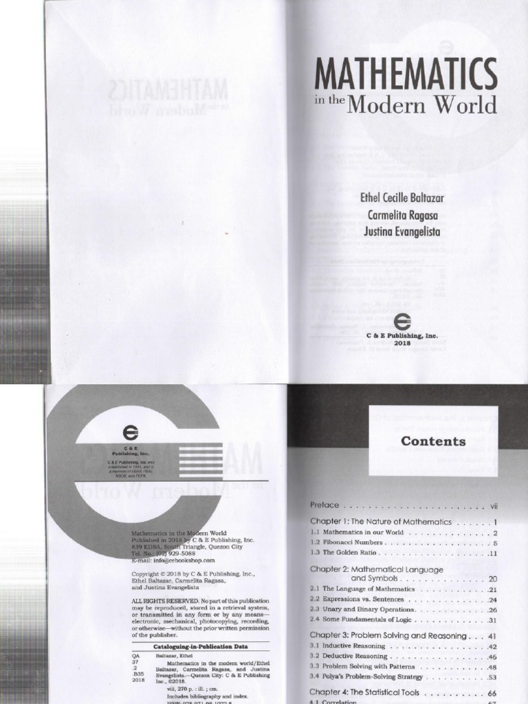 Math Modern World Book | PDF
