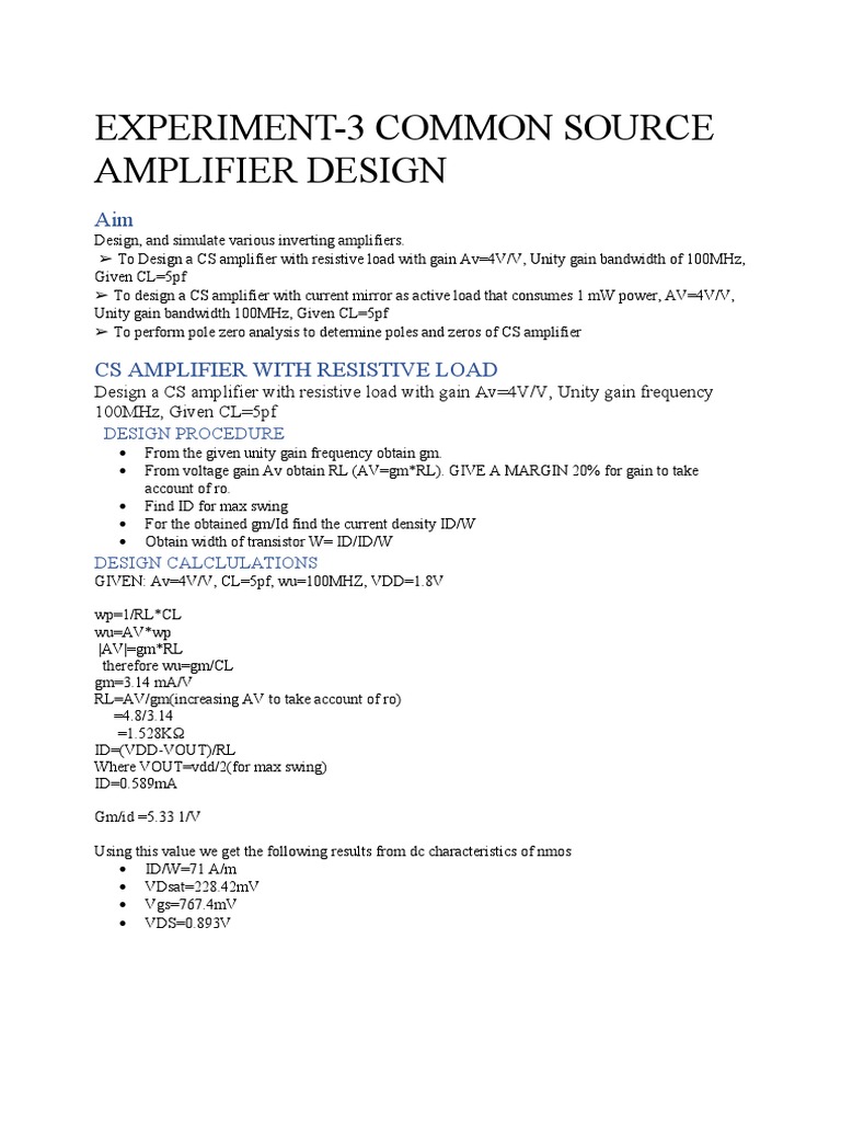 Analogcslabreport | PDF