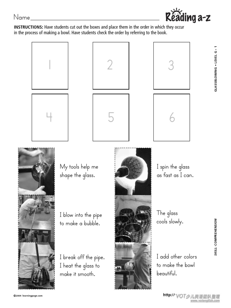 Glassblowing Worksheet | PDF