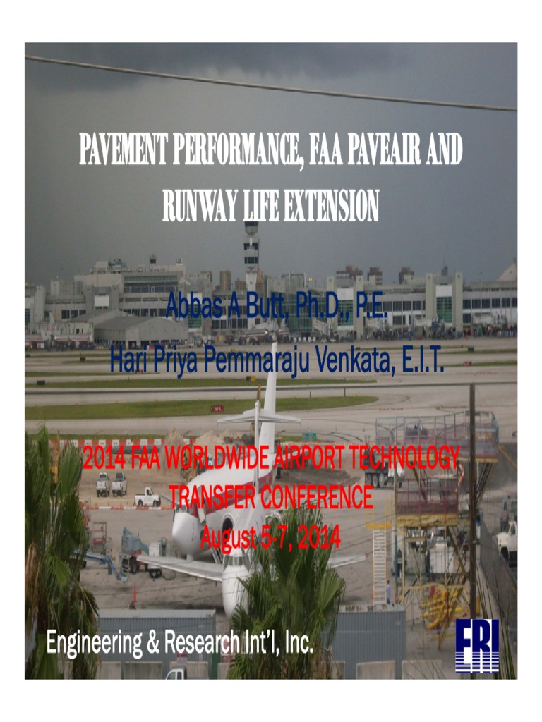 P10077-Pavement Performance FAA PAVEAIR Runway Life Extension-Butt PDF ...