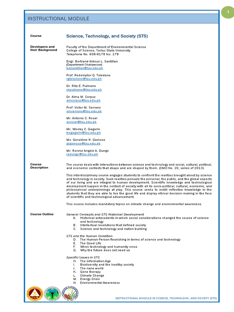 STS Instructional Module - Week 12 PDF | PDF | Wi Fi | Wireless Lan