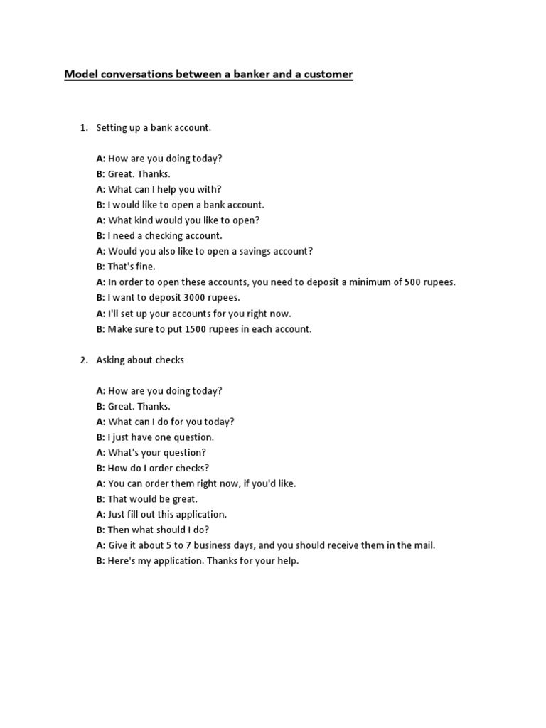 Model Conversations in A Banking Environment PDF | PDF