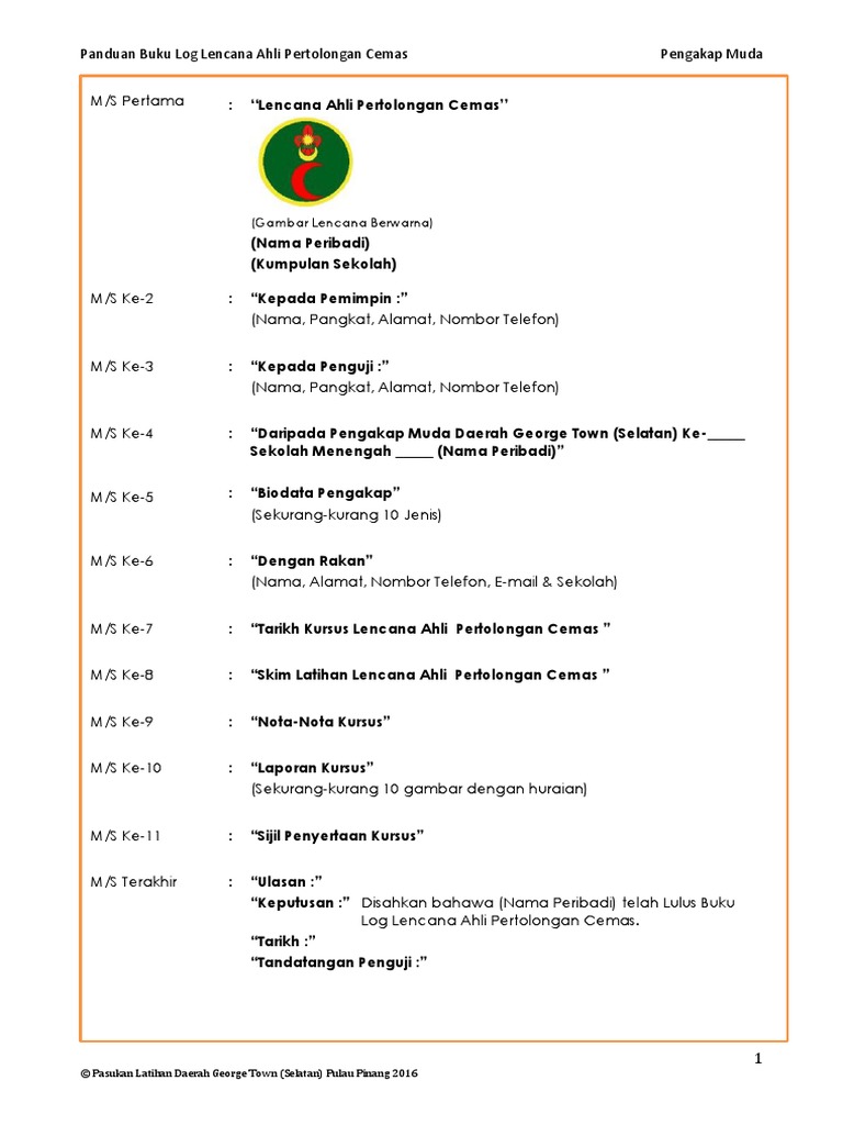 Panduan Lencana Ahli Pertolongan Cemas PDF | PDF