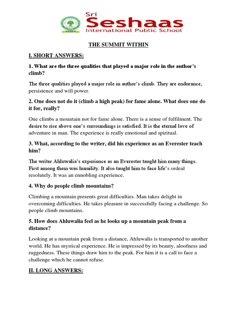 The Summit Within-2 PDF | PDF | Mountains | Mount Everest