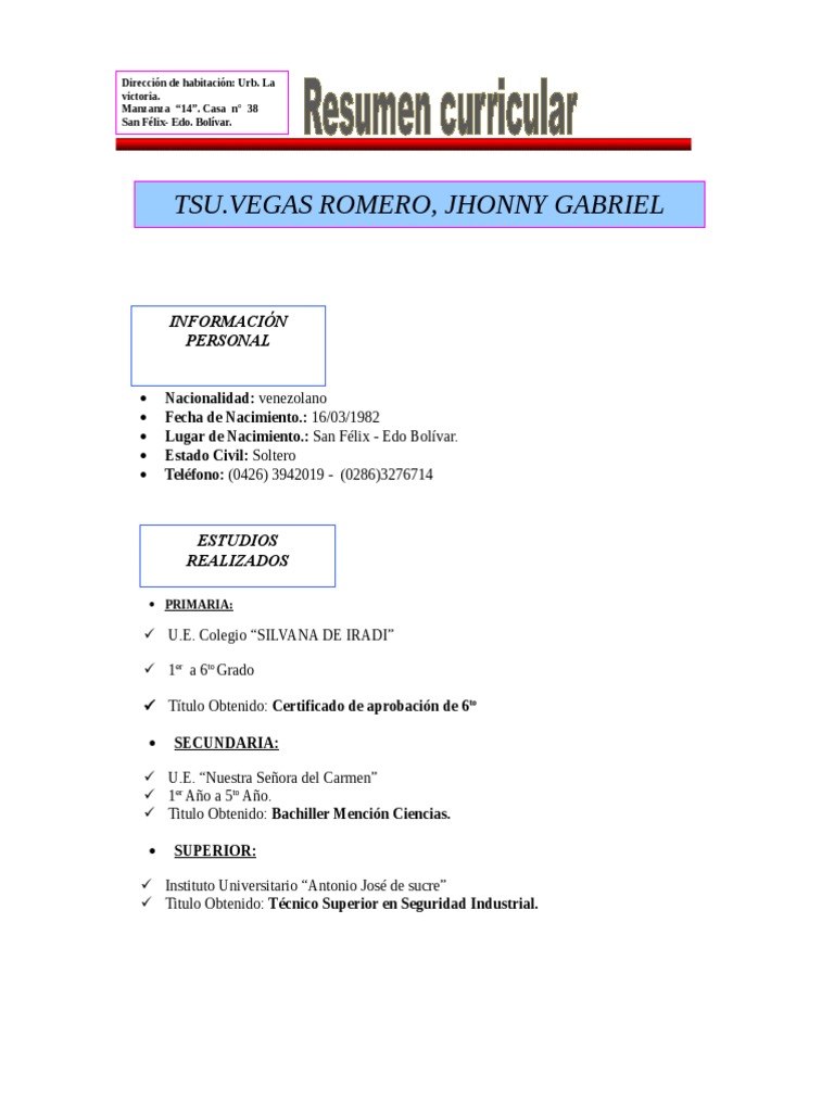 Gabriel Solo Mio | PDF