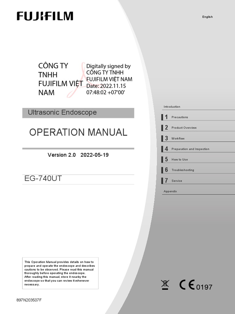 Eg 740ut PDF | PDF | Endoscopy | Ultrasound