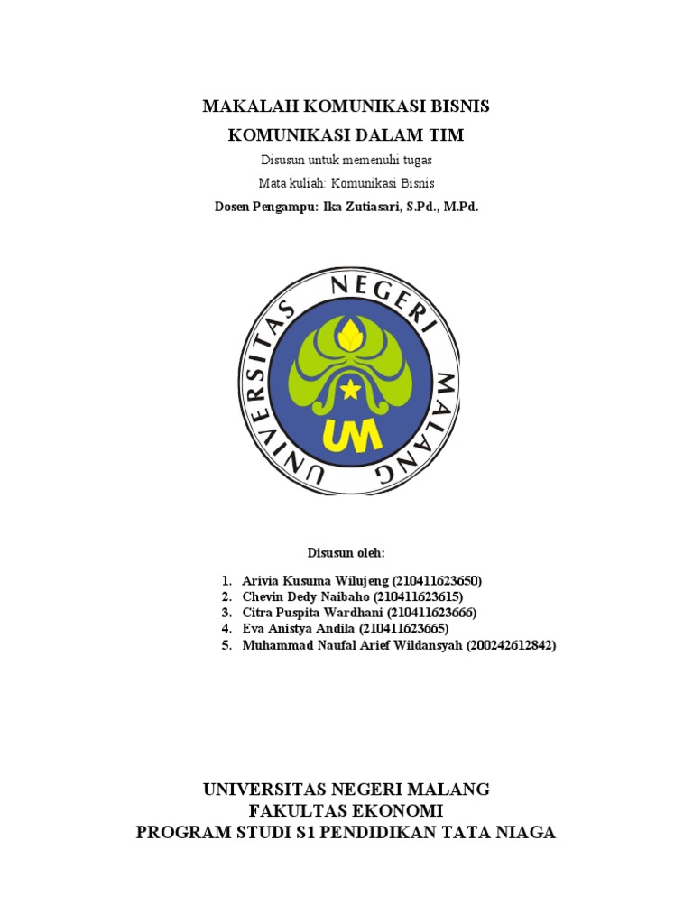 Komunikasi Efektif dalam Tim | PDF