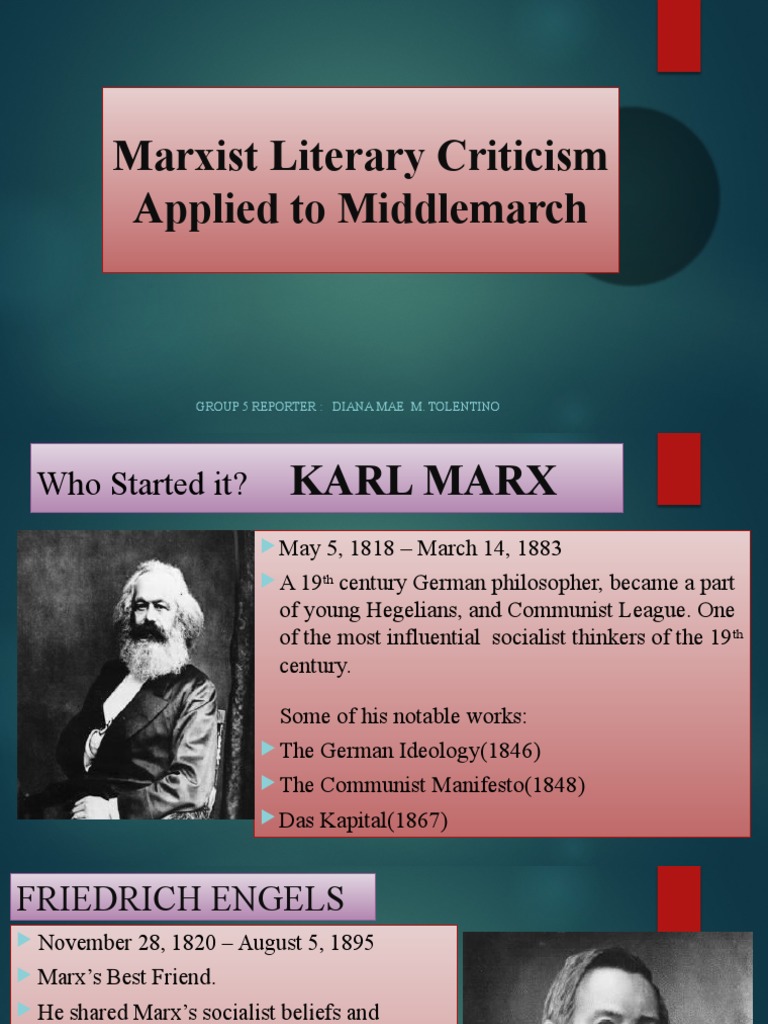 Marxist Literary Criticism Applied To Middlemarch | PDF | History ...