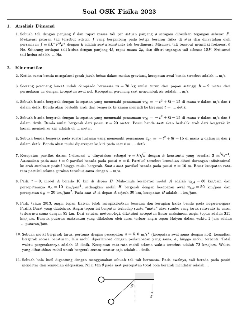 Soal OSK 2023 Asli.pdf | PDF