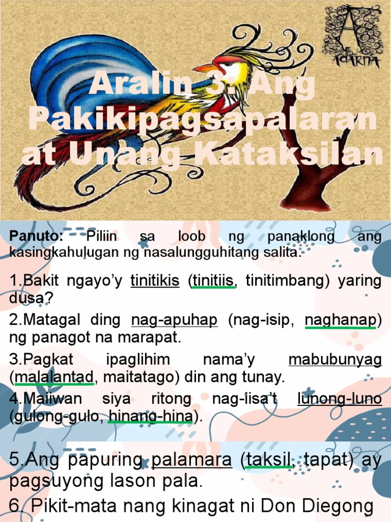 Aralin 3 Ibong Adarna.pptx | PDF