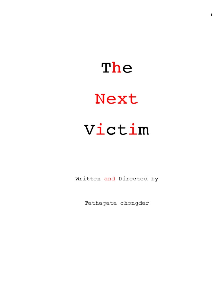 The Next Victim: A Suspenseful Thriller | PDF