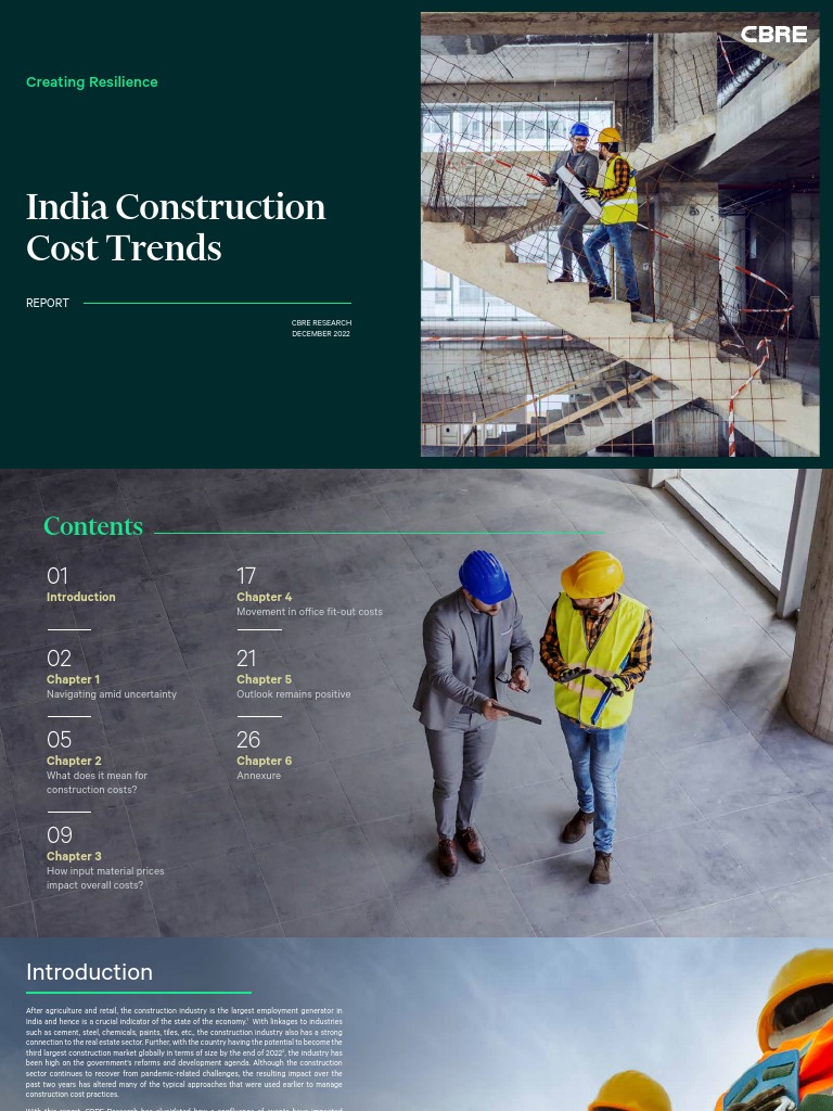 India Report - Construction Cost Trends - dGAB PDF | PDF | Price Of Oil ...