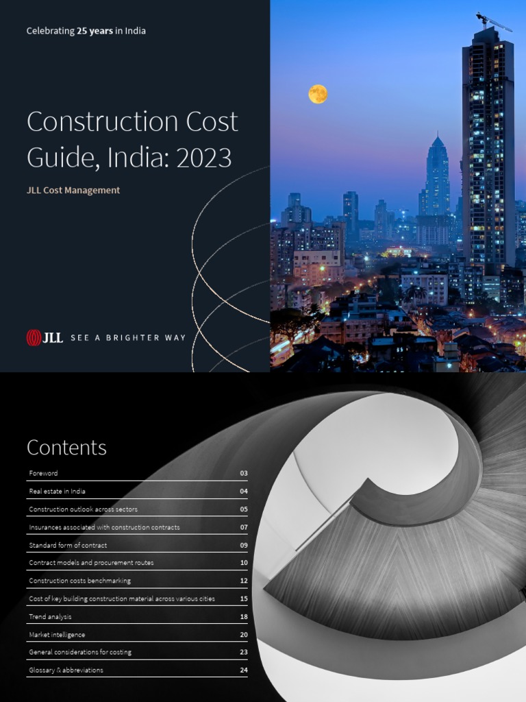 JLL Construction Cost Guide India 2023 | PDF