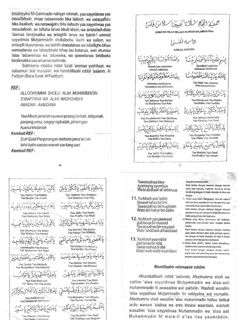 Asmaul Husna Dan RATIB AL HADDAD PDF | PDF