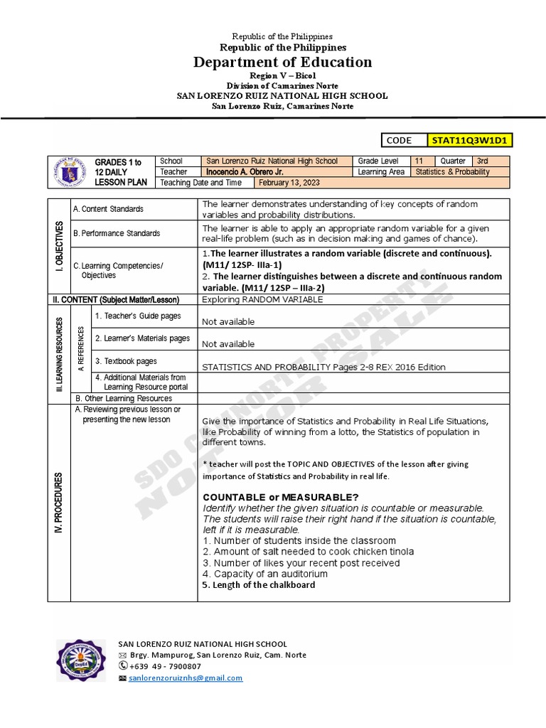 Inocencio A. Obrero Jr. DLP | PDF