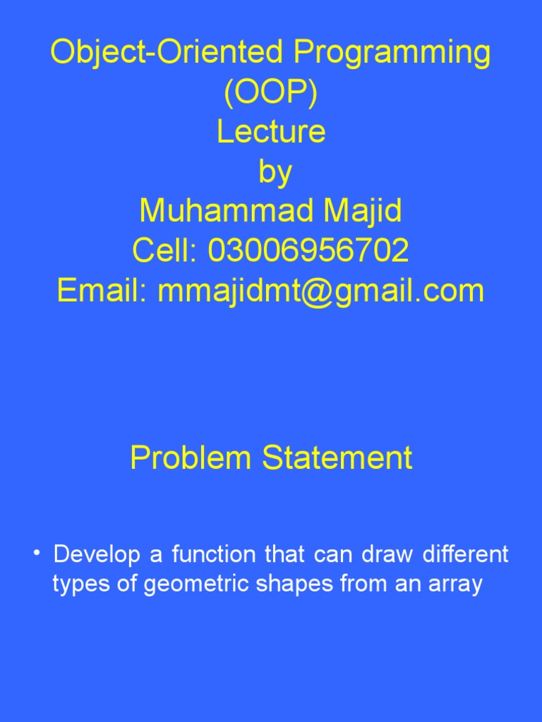 12th OOP Lecture 21-02-2023 | PDF