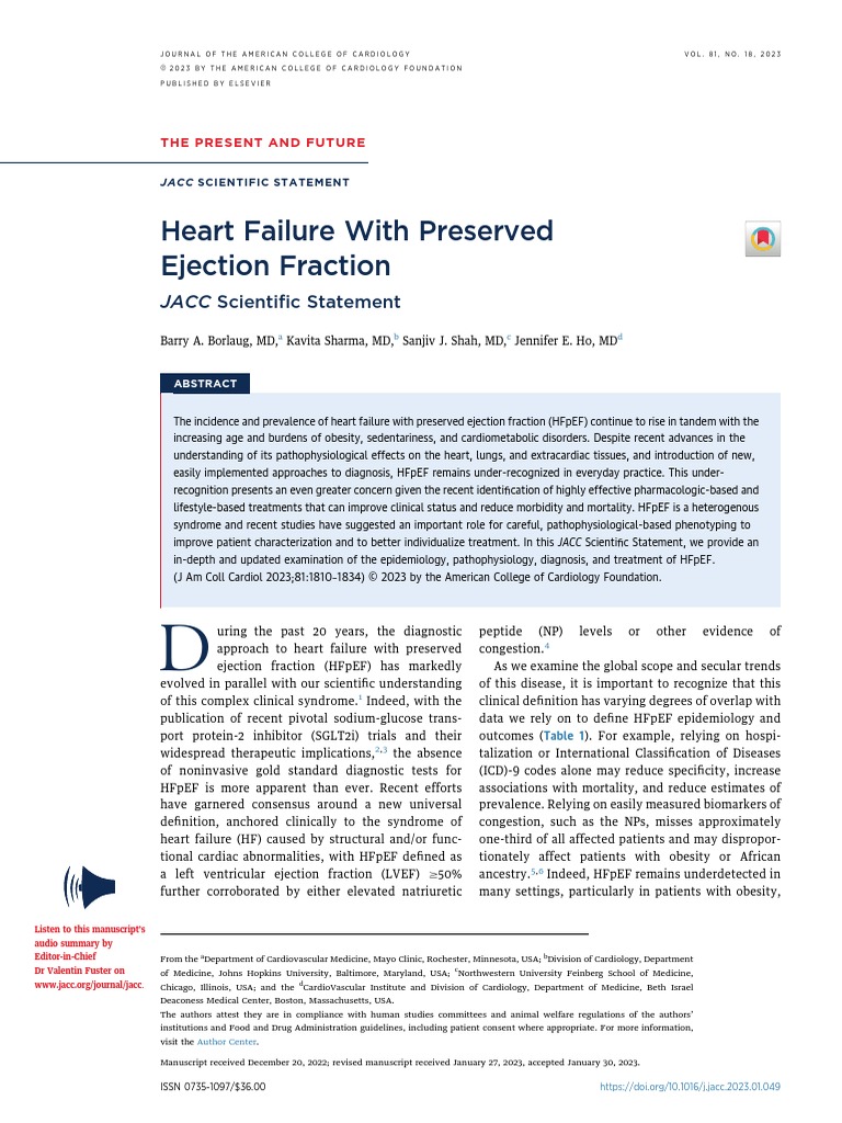 J Jacc 2023 01 049 PDF | PDF | Heart Failure | Heart