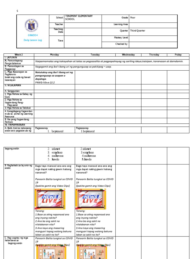 Filipino Q4 Week 3 | PDF
