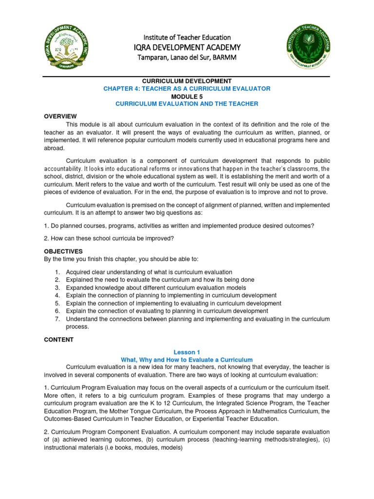 MODULE-5-CURRICULUM-DEVELOPMENT-2.pdf | PDF