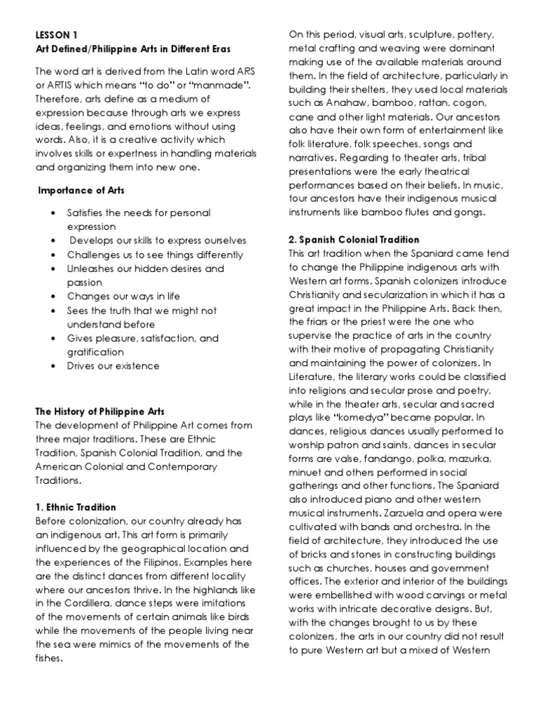 Cpar Midterm Notes | Download Free PDF | The Arts | Philippines