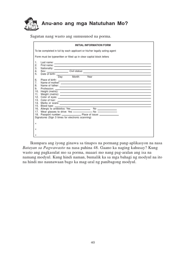 Ang Wastong Pagsusulat NG Mga Porma | PDF