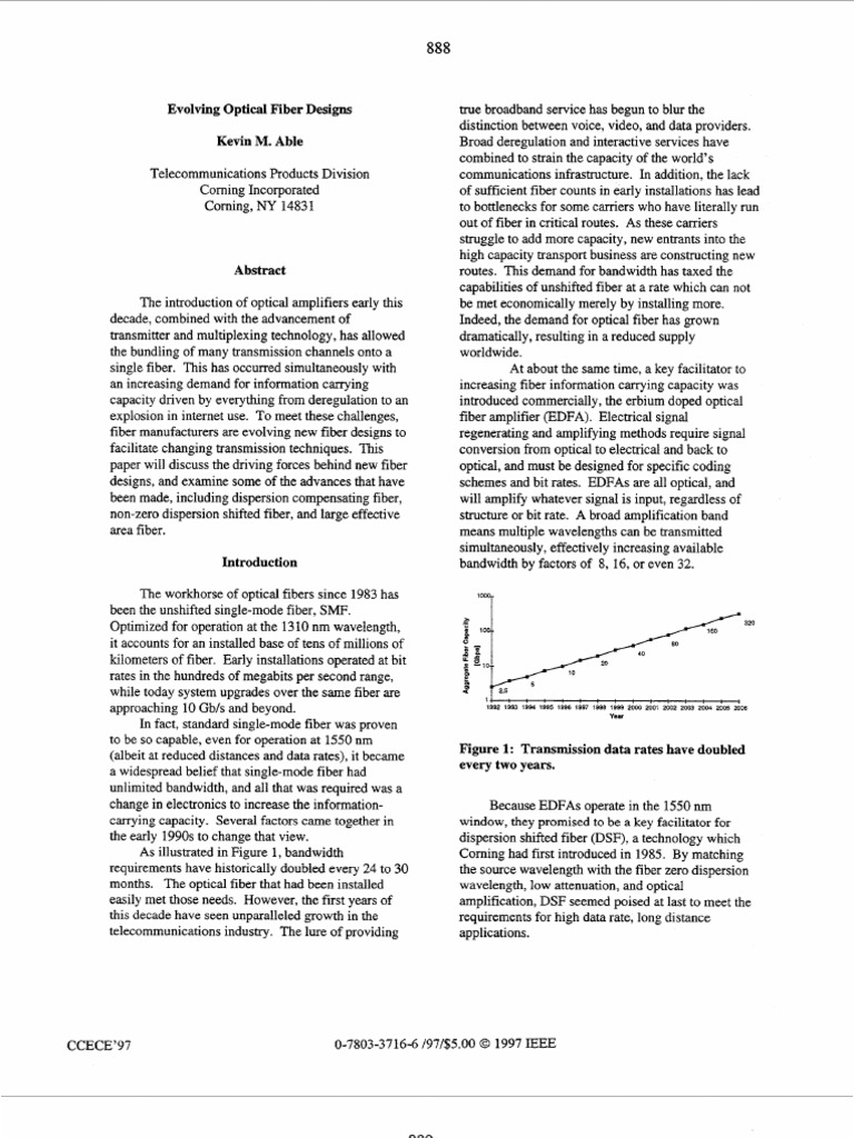 Evolving Optical Fiber Designs | PDF | Optical Fiber | Dispersion (Optics)