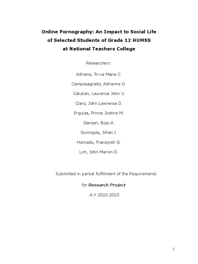 National Teachers College RESEARCH PROJECT PDF | PDF | Sampling ...