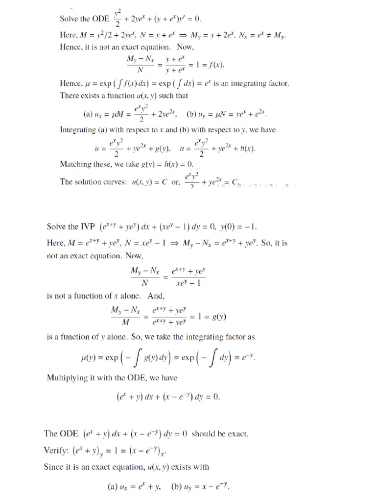 De Reducible To Variable Separable Merged Pdf Pdf