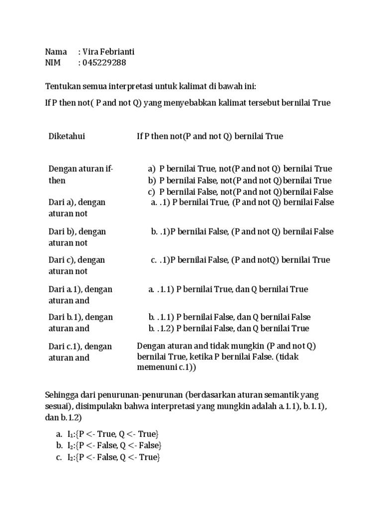 Diskusi Logika Informatika Sesi 2 PDF | PDF | Metode & Bahan Ajar