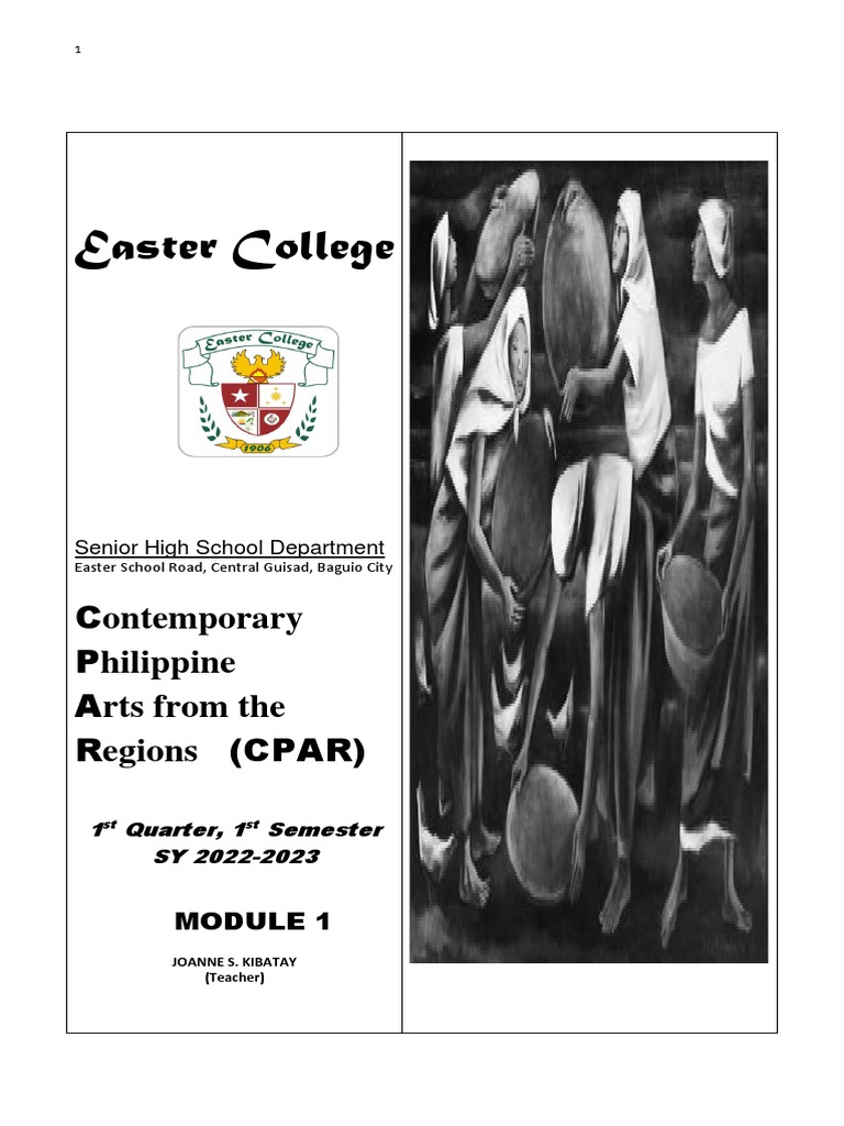 CPAR 2022-2023 2nd SEM m1 PDF | PDF | Humanities | The Arts
