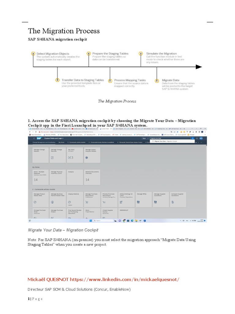 GU_SAP S4 HANA_The Migration Process | PDF