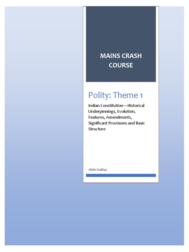 All Themes Atish Mathur 2022 PDF | PDF | Freedom Of Speech | Constitution
