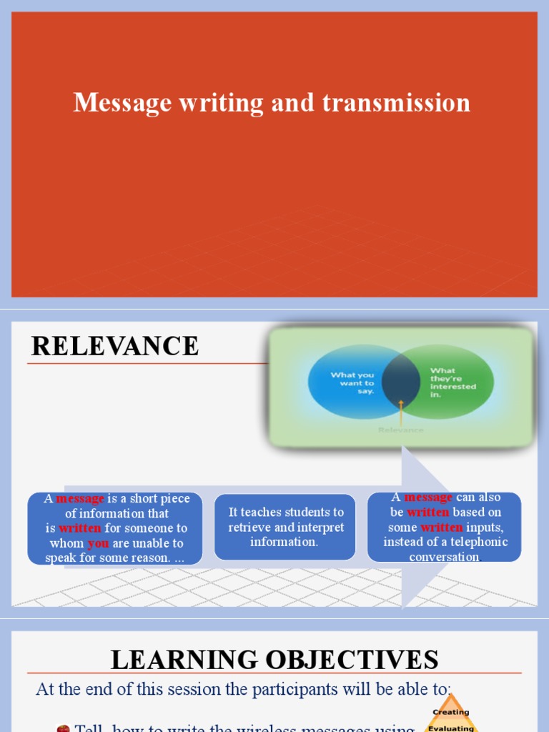 54-377 Message Writing and Transmission | PDF
