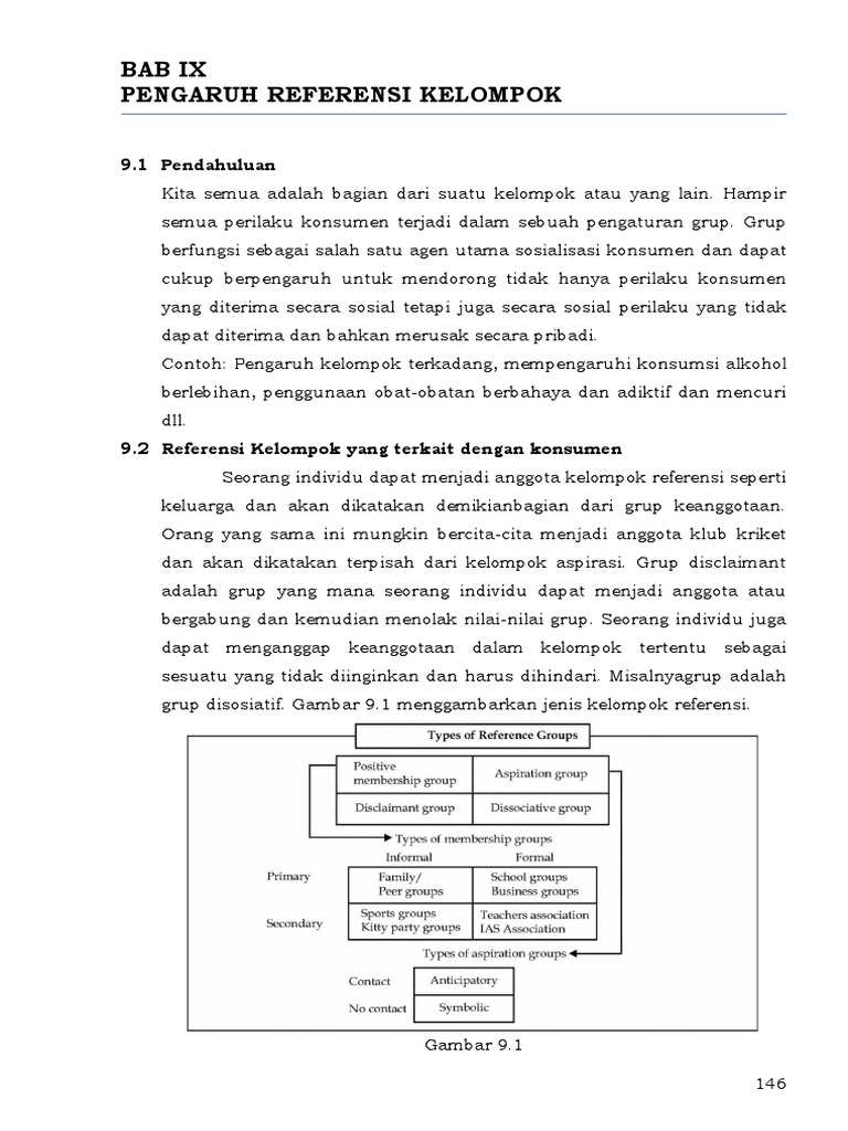 BAB IX_PENGARUH REFERENSI KELOMPOK.docx | PDF