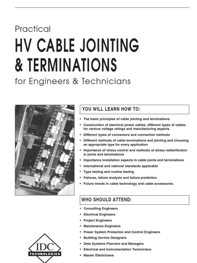 Practical HV Cable Jointing & Terminations for Engineers & Technicians ...
