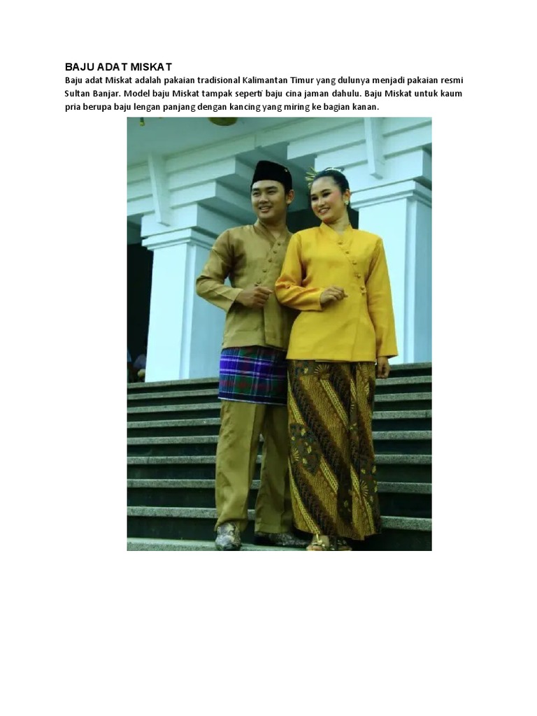 Baju Adat Miskat | PDF