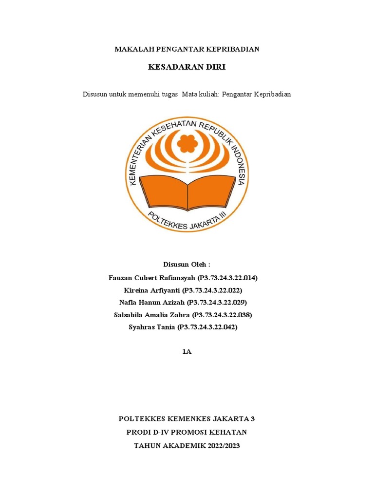 Makalah Pengembangan Kepribadian Kelompok 2 | PDF | Karier & Perkembangan
