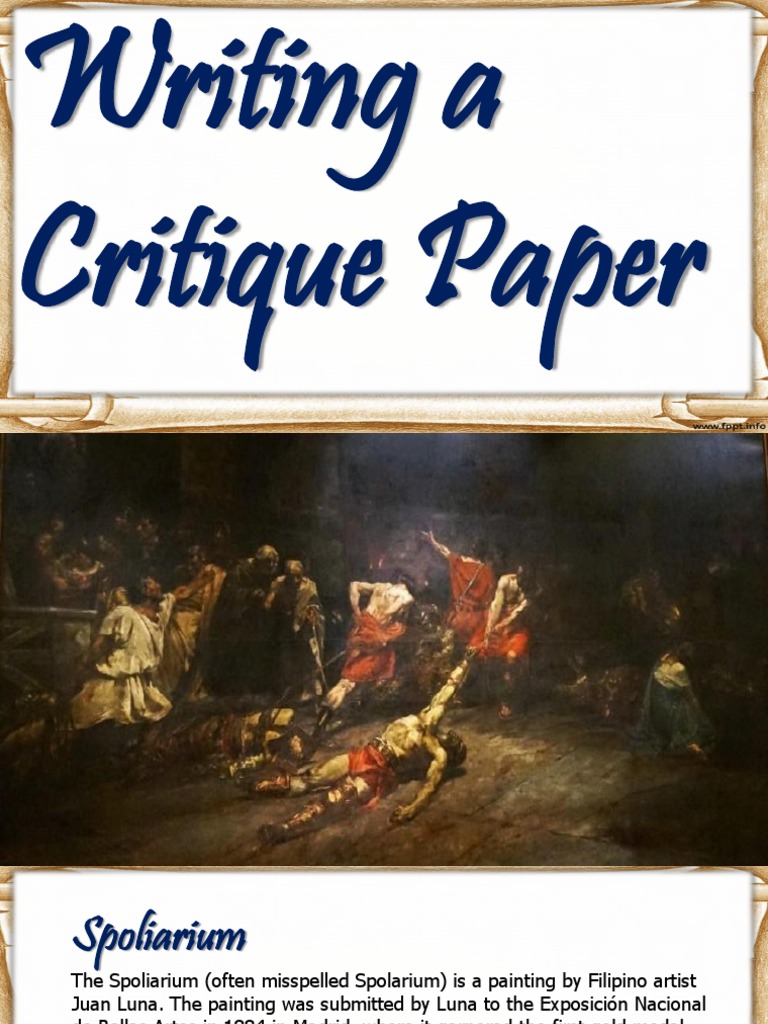 Writing Critique Papers PDF | Download Free PDF | Cognitive Science | Cognition