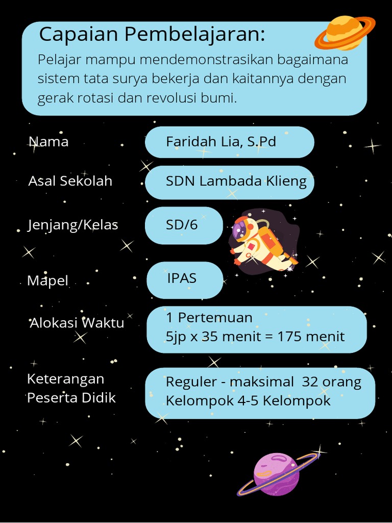 Modul Ajar IPAS - Bumi Dan Alam Semesta - Fase C-1 PDF | PDF