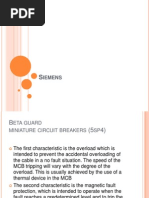 Siemens Betagard 5SL MCB Overview | PDF | Switch | Electrical Engineering
