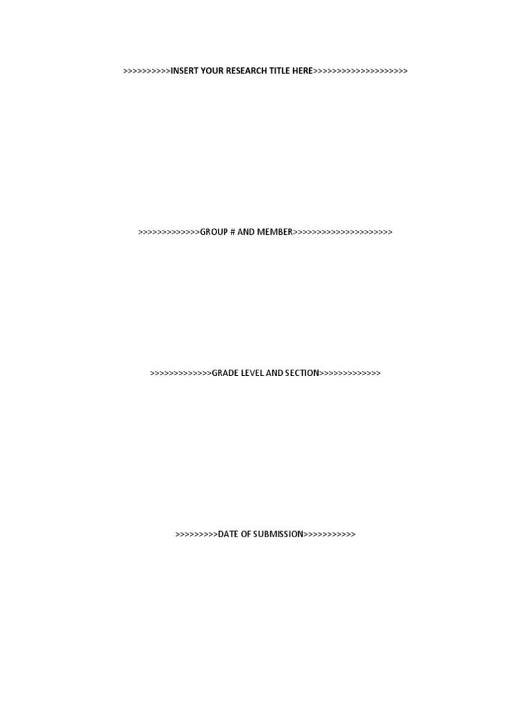 Grade 10 Research Format | PDF