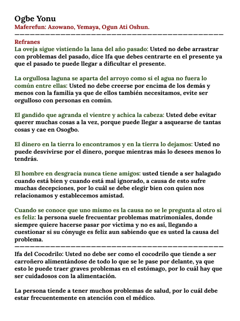 09 - Ogbe Yonu PDF | PDF