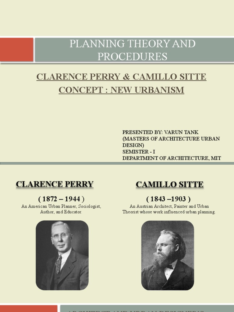 Planning for Livable Communities: A Review of Clarence Perry's ...