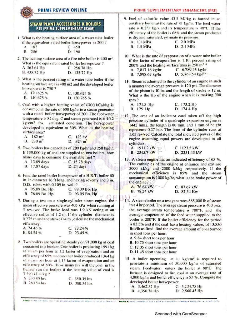 Steam PP Components PSE.pdf | PDF