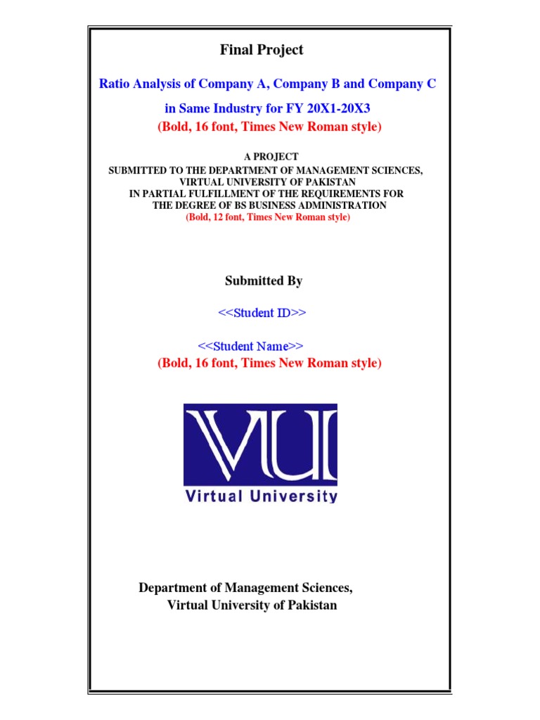 Masters Students - Final - Project - Format - For - Non Financial ...